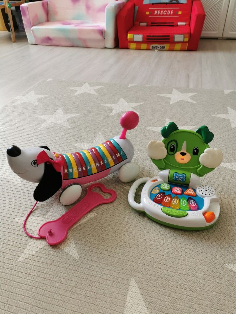 Leapfrog dog and laptop, Babies & Kids, Infant Playtime on Carousell