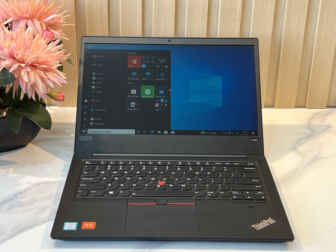 Lenovo ThinkPad E480 i7 8th Gen 16GB RAM 256GB SSD AMD RX550 2GB FULL ...