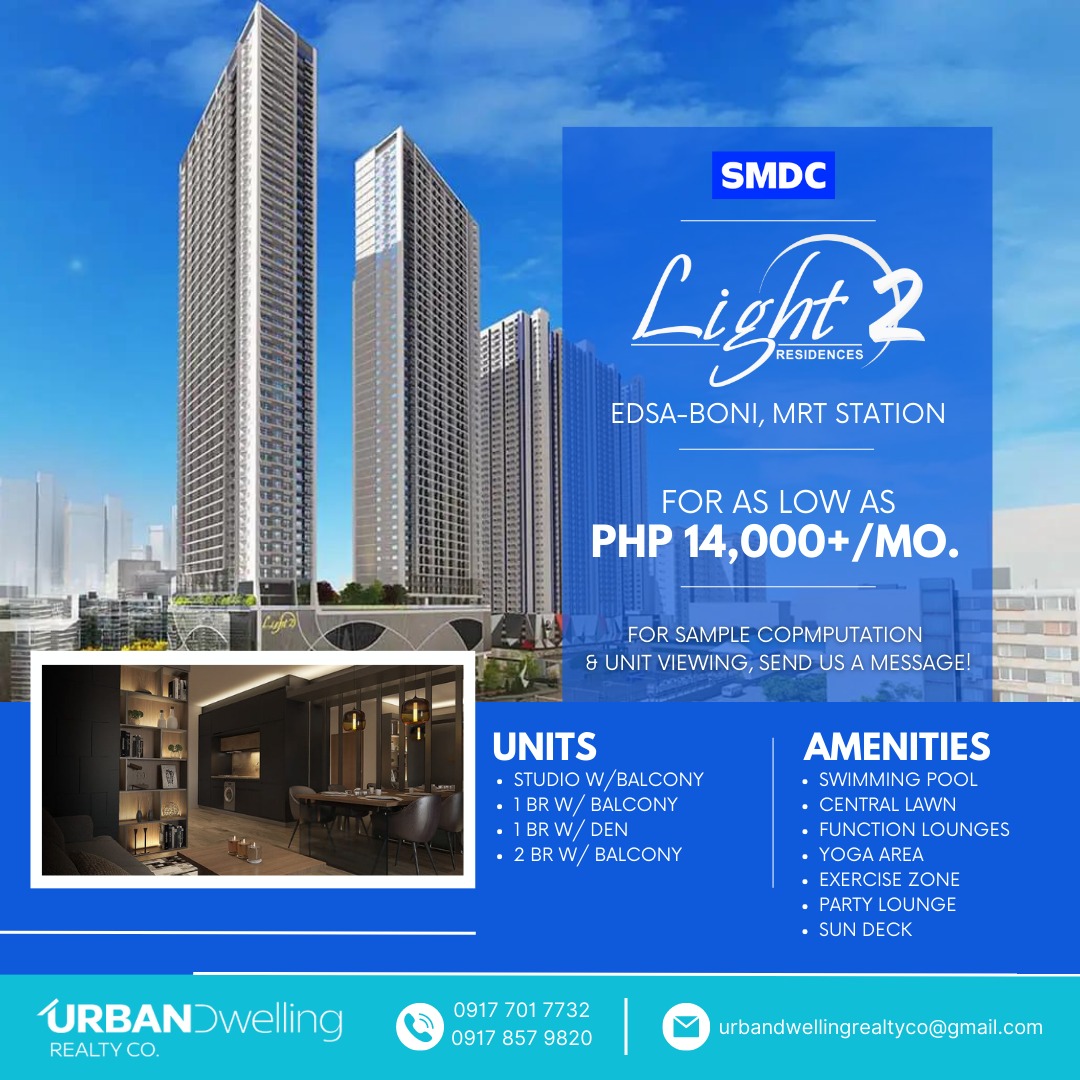 Light 2 Residences SMDC in Mandaluyong City, Property, For Sale ...