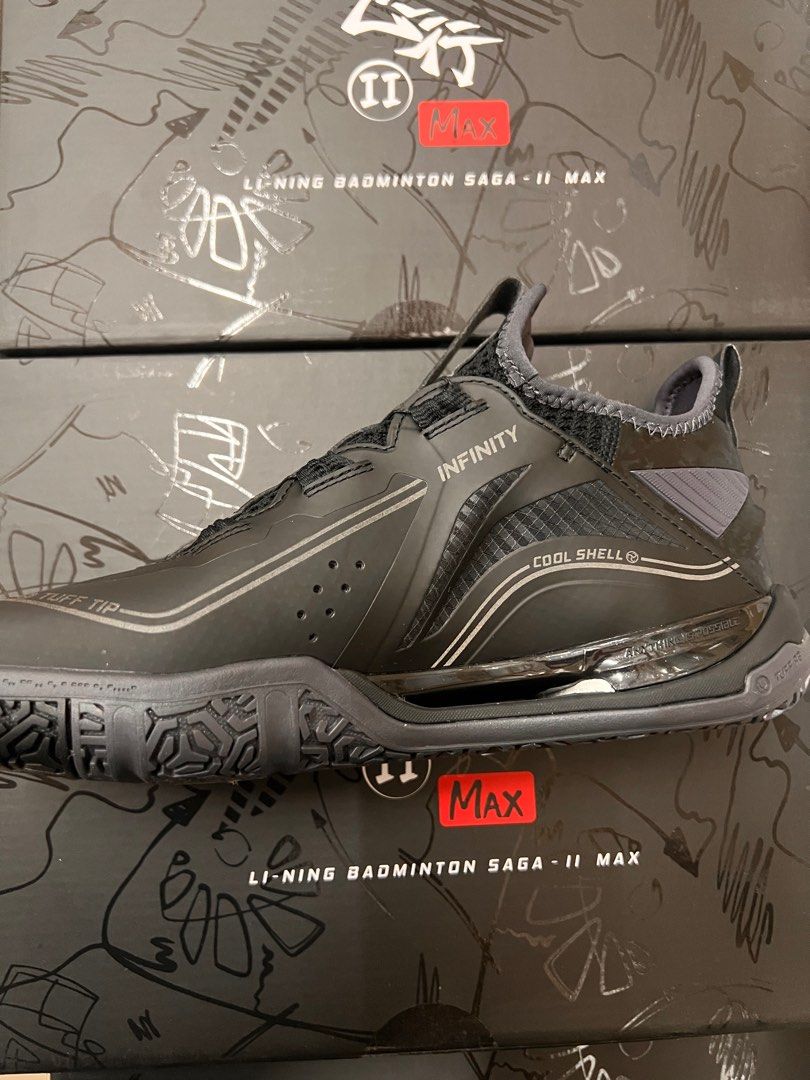 Li-Ning Saga 2 max, Sports Equipment, Sports & Games, Racket & Ball ...