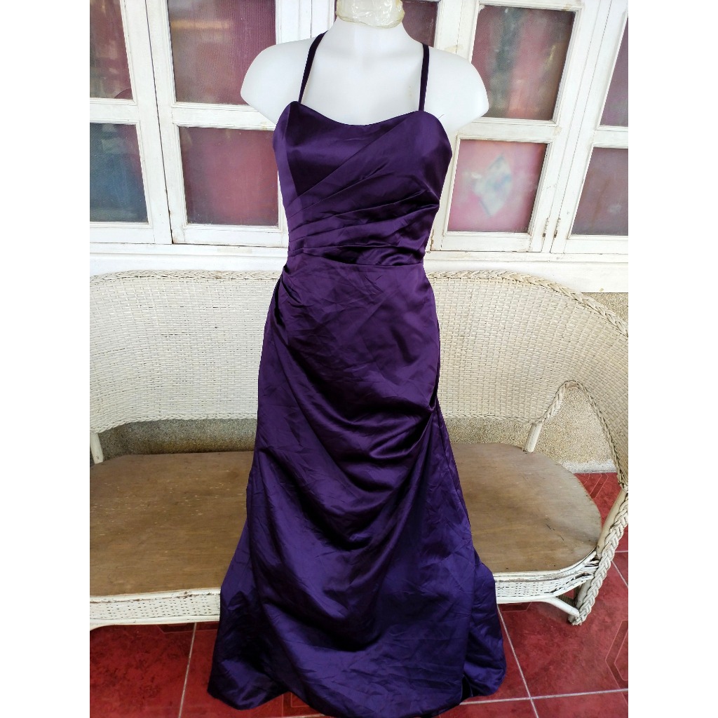 LONG GOWN PURPLE COLOR ( UKAY ), Women's Fashion, Dresses & Sets ...