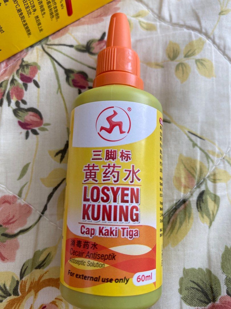 Losyen kuning cap kaki tiga, Health & Nutrition, Medical Supplies ...