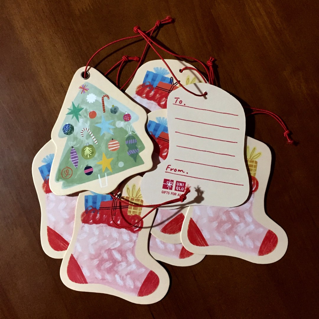 Lot of 8 Uniqlo Christmas Gift Tags on Carousell