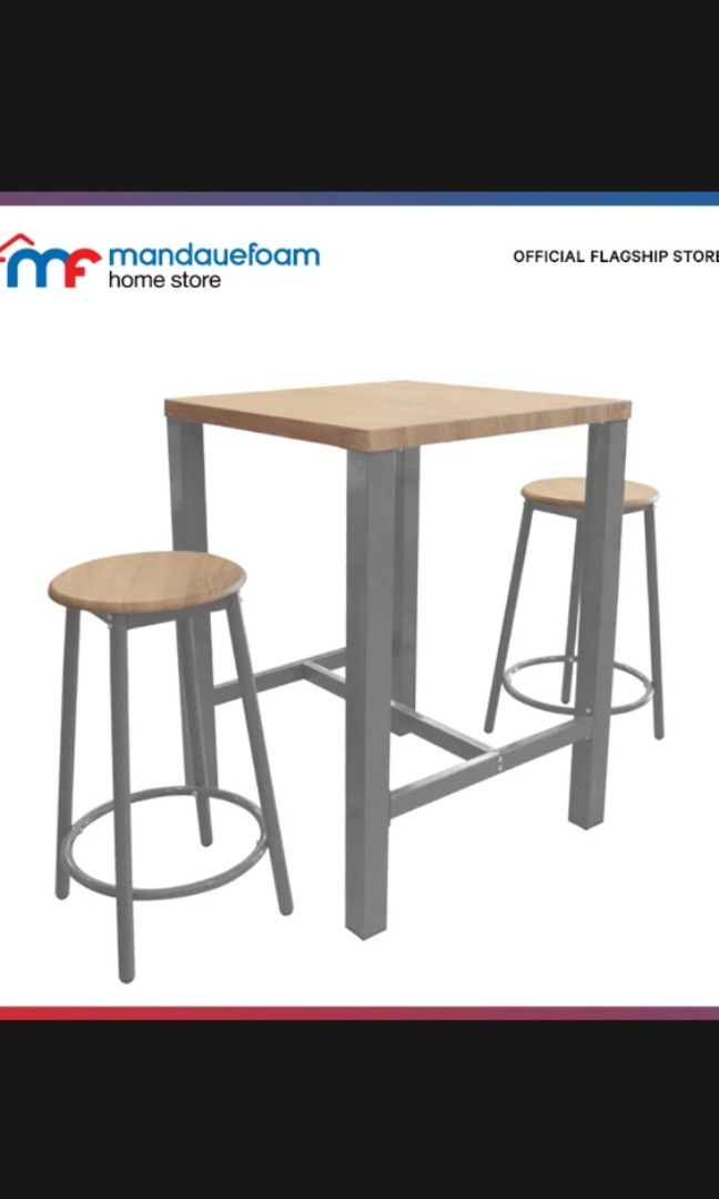 Mandaue Foam bar table and stool on Carousell
