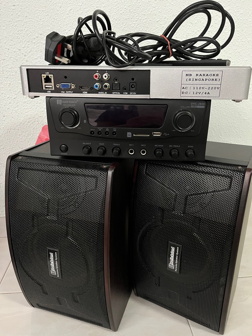 MB Karaoke System with Martin Roland Karaoke Speaker System, Audio ...