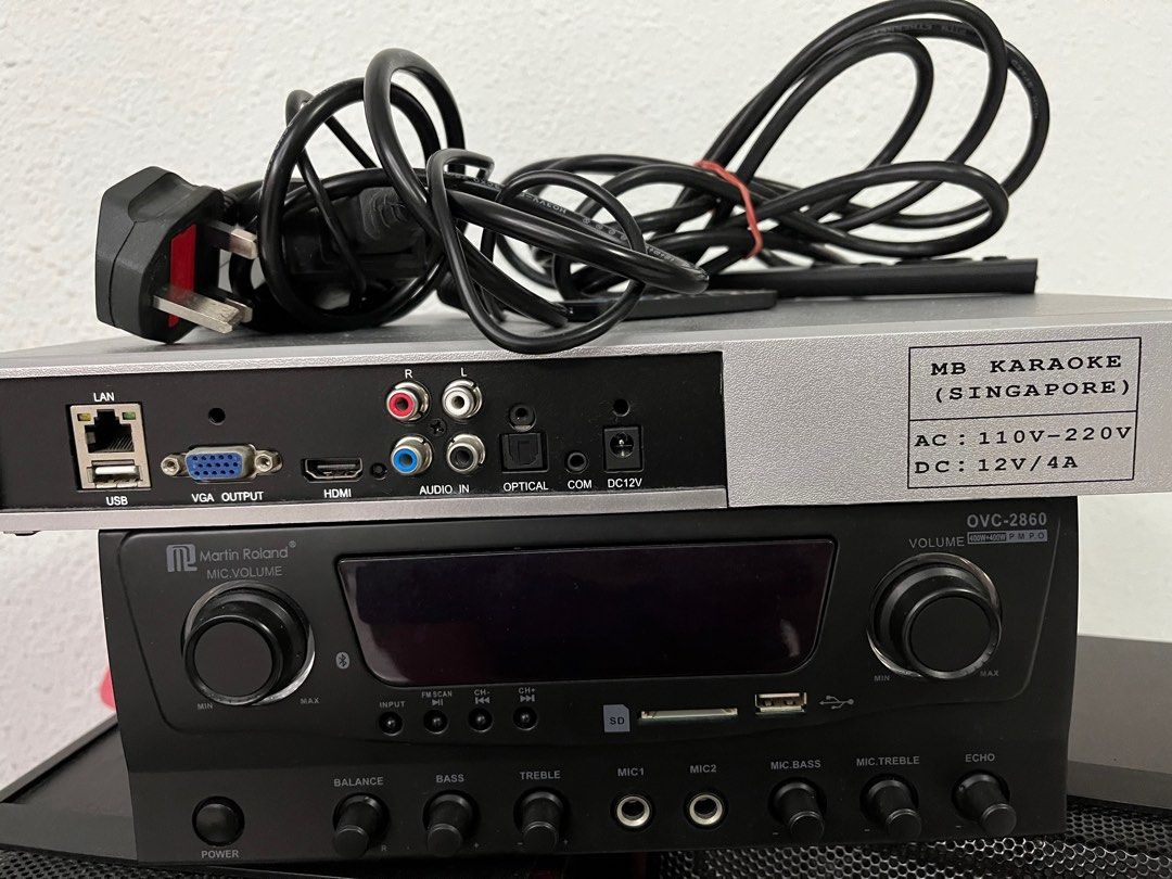 MB Karaoke System with Martin Roland Karaoke Speaker System, Audio ...