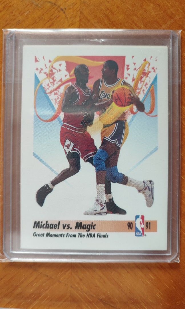 Michael Jordan magic Johnson NBA card, 興趣及遊戲, 收藏品及紀念品, 明星周邊 - Carousell