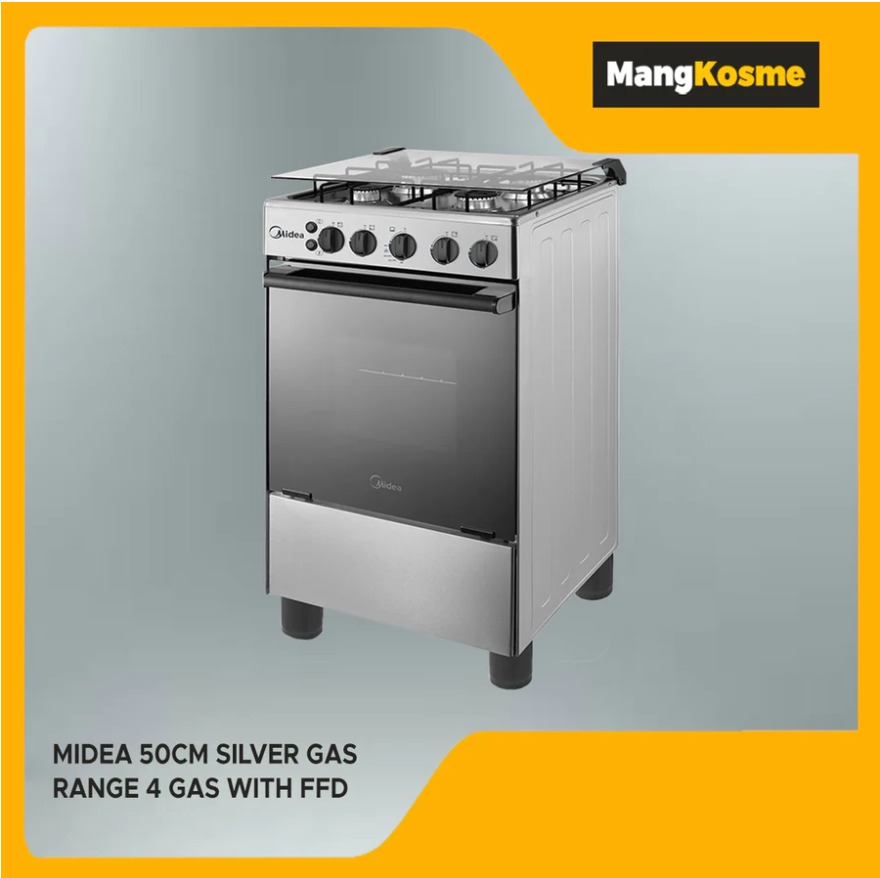 MIDEA 50cm Silver Gas Range 4 Gas with FFD, TV & Home Appliances ...