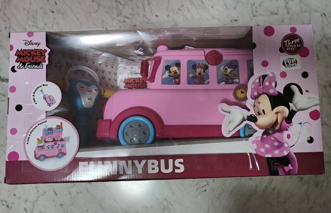 Minnie Mouse & Friends Funnybus /sch bus play gym/ 3 ways to play ...