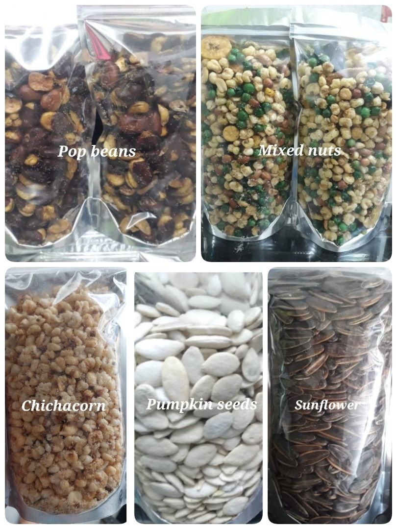MIXED NUTS, POP BEANS, CHICHACORN, PUMPKIN SEEDS, SUNFLOWER, PEANUTS ...