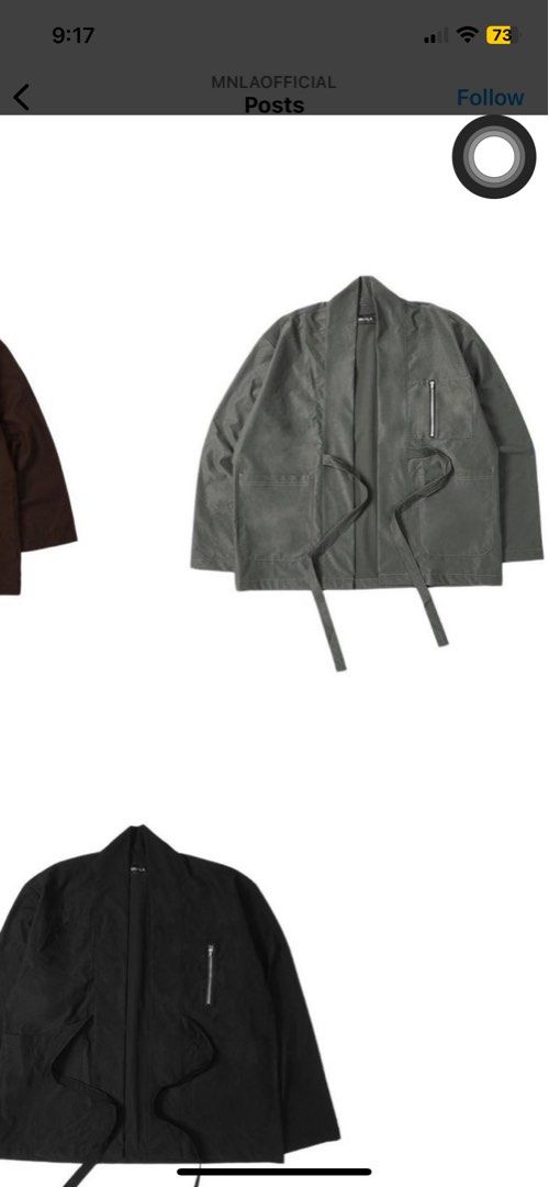 MNLA Kimono Drape Streetwear, Men's Fashion, Coats, Jackets and ...