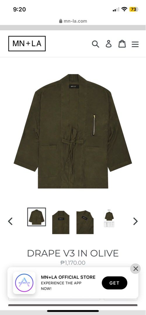 MNLA Kimono Drape Streetwear, Men's Fashion, Coats, Jackets and ...