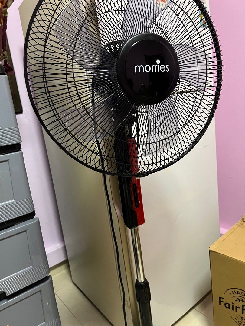 Morries 16 Inches Stand Fan, Furniture & Home Living, Lighting & Fans ...