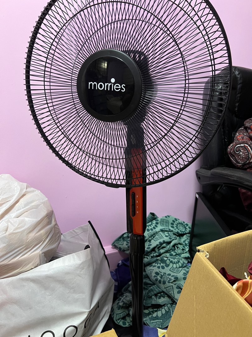 Morries 16 Inches Stand Fan, Furniture & Home Living, Lighting & Fans ...