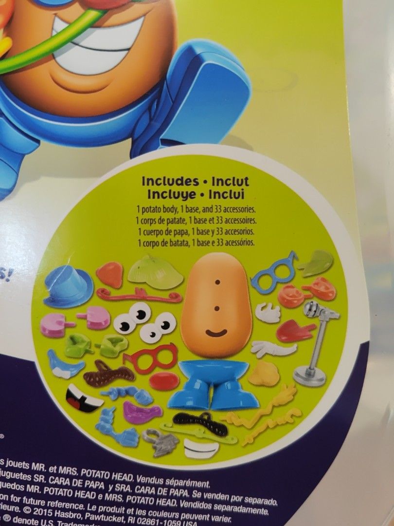 Mr Potato head Silly suitcase (35 pieces), Hobbies & Toys, Toys & Games ...
