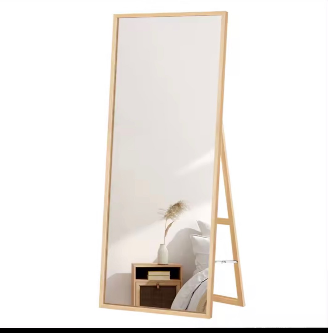 Muji style Standing mirror 150*40cm, Furniture & Home Living, Home ...
