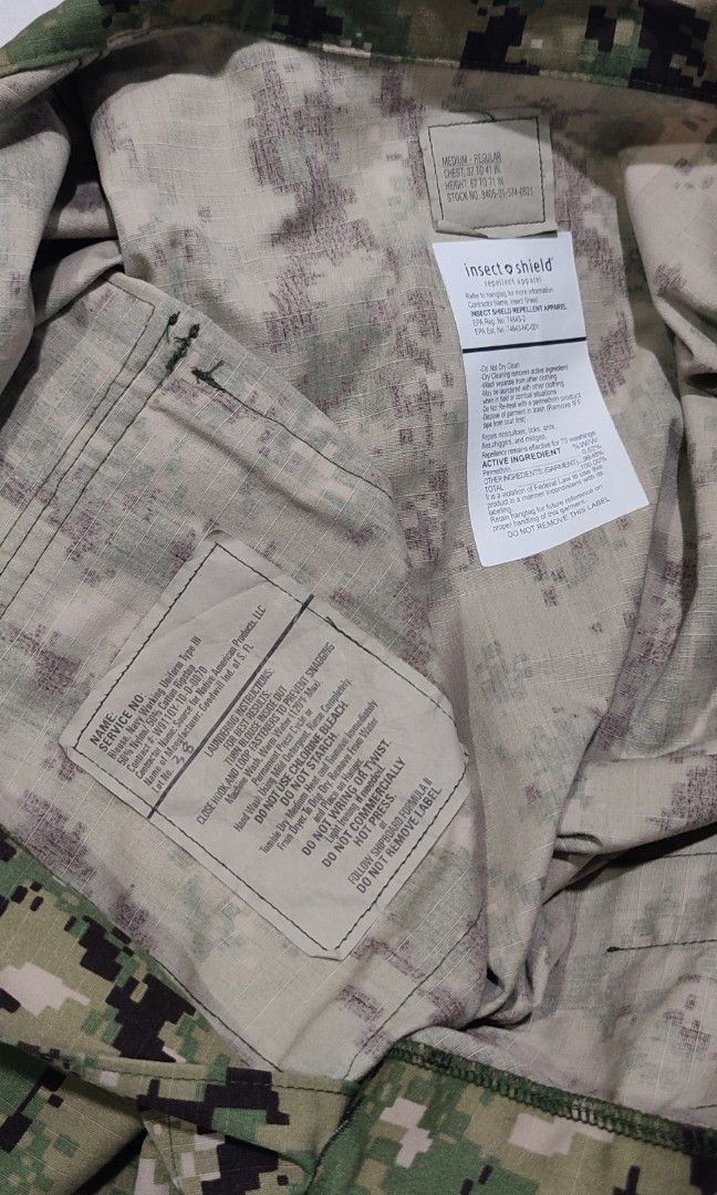 Navy Working Uniform (NWU), Type III (AOR 2), Men's Fashion, Coats ...