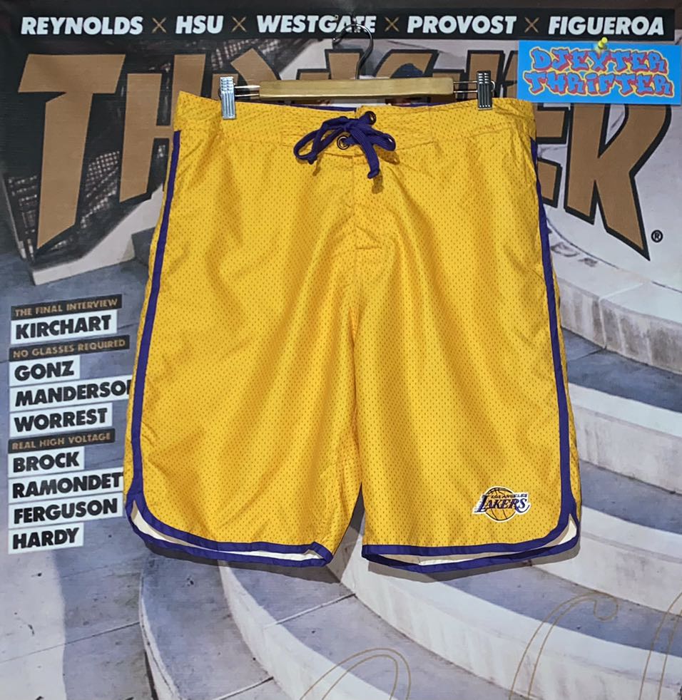 NBA LOS ANGELES LAKERS BSHORT, Men's Fashion, Bottoms, Swim Trunks ...