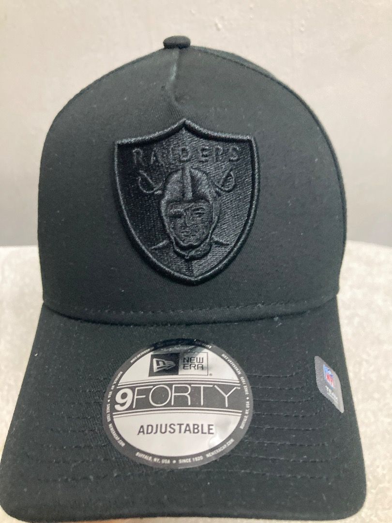 New Era 9Forty LA Raiders (A) Full Black Cap, Men's Fashion, Watches ...