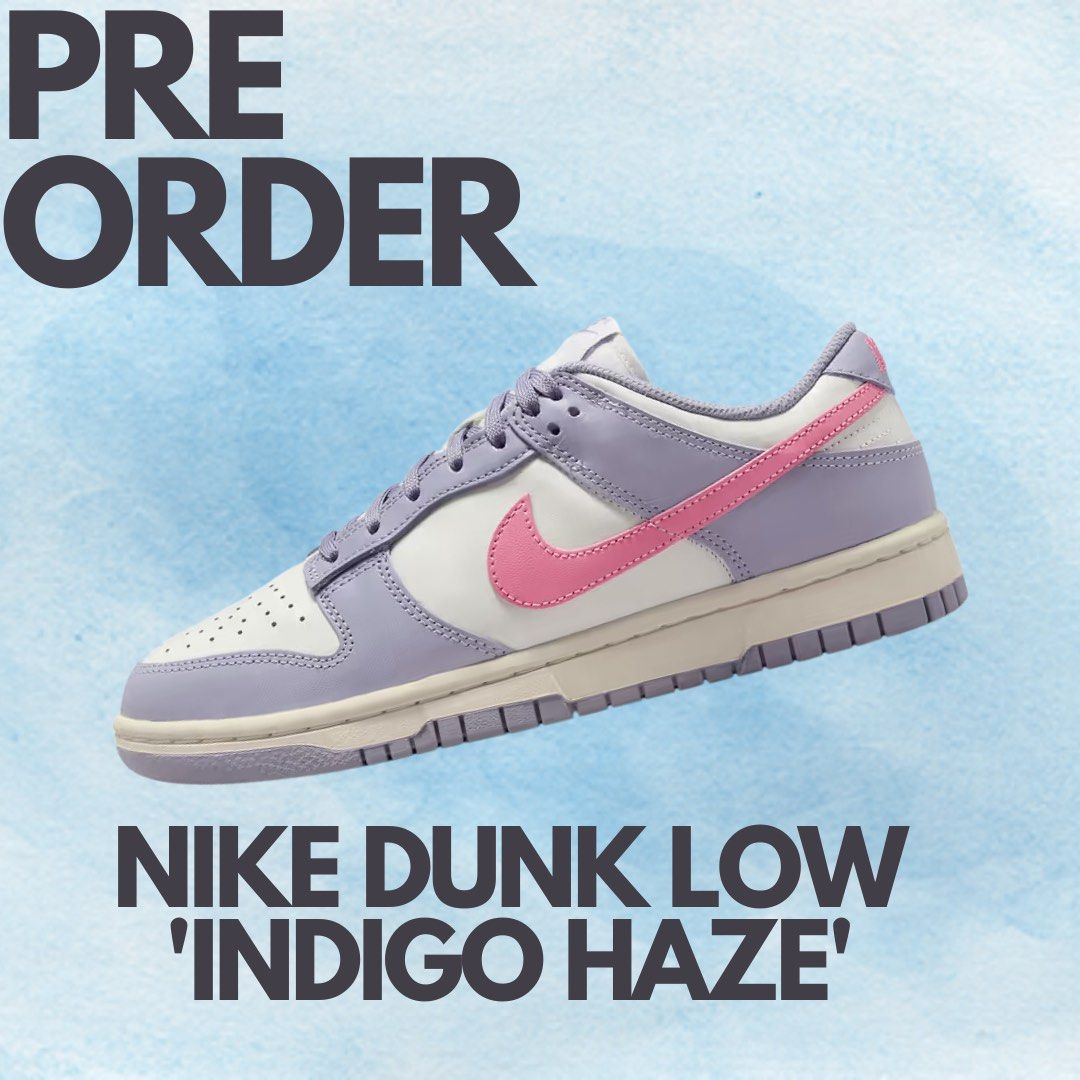 Nike dunk low indigo haze, Women's Fashion, Footwear, Sneakers on Carousell