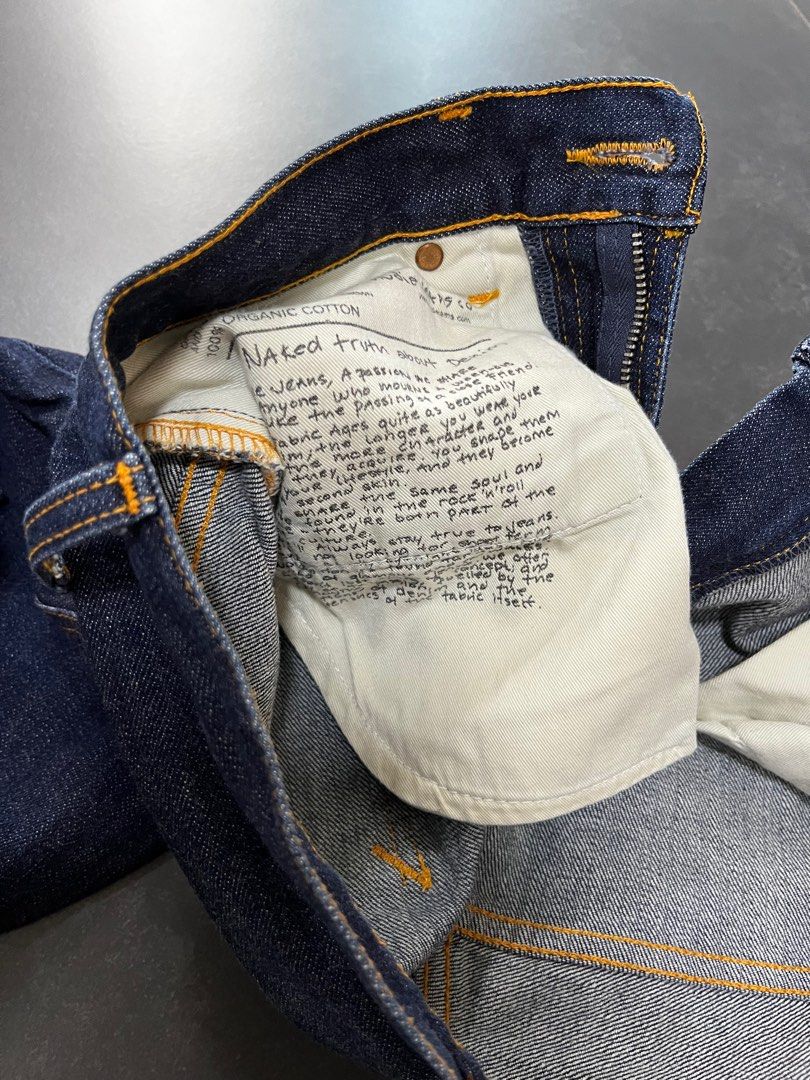 Nudie jeans selvedge denim, Men's Fashion, Bottoms, Jeans on Carousell