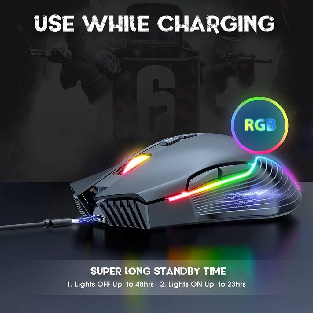 ONIKUMA CW905/CW902 RGB Wireless Gaming Mouse, Computers & Tech, Parts ...