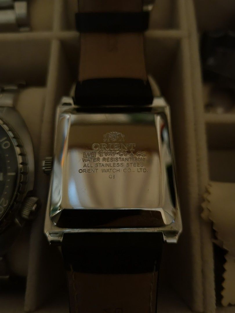 Orient 'Tank' automatic watch, Men's Fashion, Watches & Accessories ...