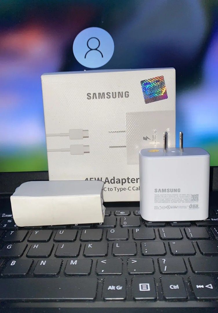 ORIGINAL SAMSUNG 45W ADAPTER AND TYPE-C TO LIGHTNING CABLE FAST ...