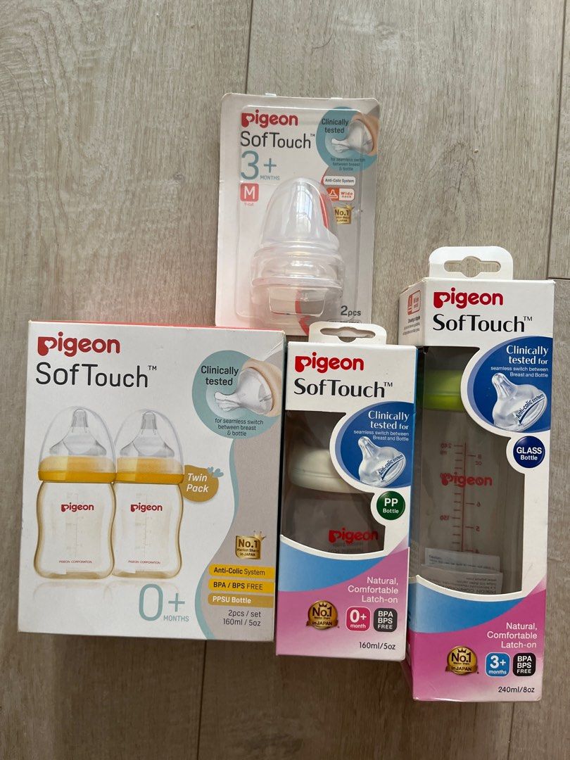 Pigeon bottles for babies, Babies & Kids, Nursing & Feeding ...