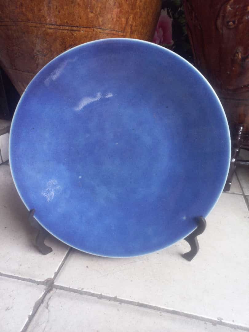 Piring antik Blue raja, Antik, Pajangan di Carousell