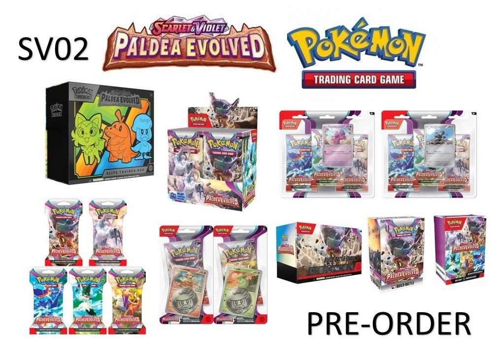 (P.O) Pokemon TCG Scarlet & Violet Paldea Evolved SV02 Booster box ...