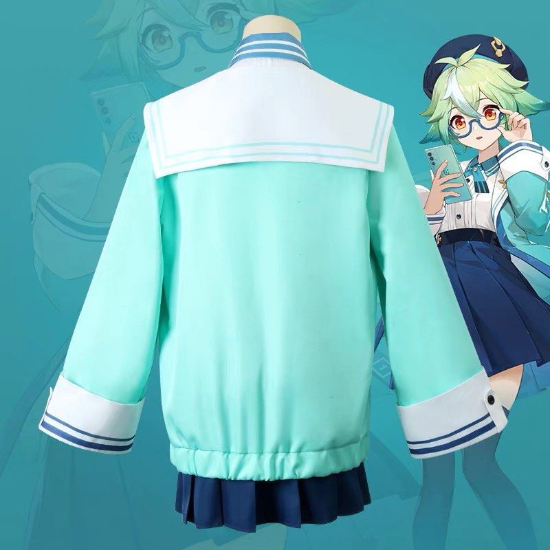 [PO] Sucrose Seifuku Uniform Cosplay Genshin Impact Costume Wig ...