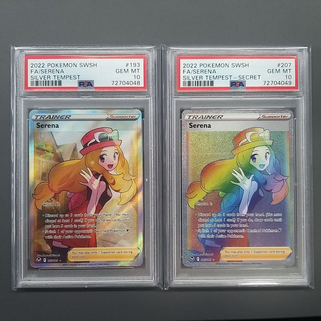 Pokemon Serena Silver Tempest PSA 10 Full Art FA Hyper Rare HR Rainbow, Hobbies & Toys, Toys ...