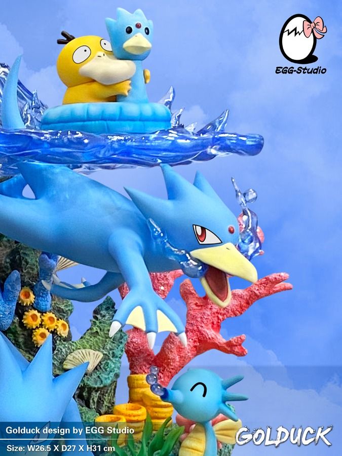 【PO】Psyduck X Golduck X Horsea | EGG Studio | Pokemon【FREE Shipping】GK ...