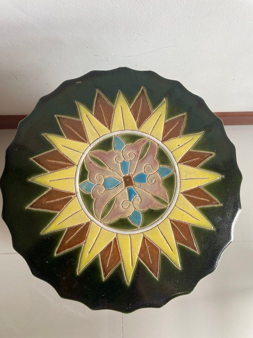 Porcelain Drum Stool, Furniture & Home Living, Home Decor, Other Home Decor on Carousell