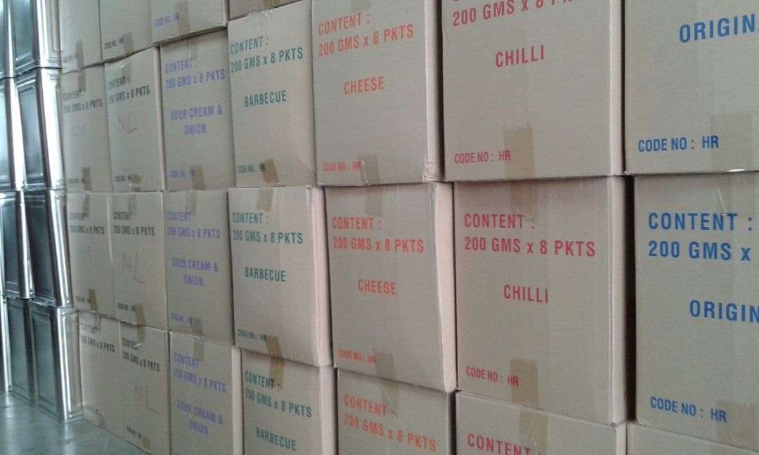 Potato chips Carton, Food & Drinks, Packaged & Instant Food on Carousell