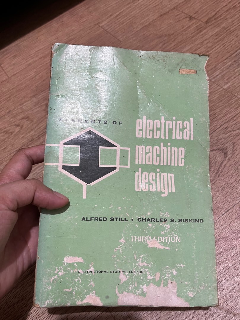 Preloved: Electrical Machine Design, Hobbies & Toys, Books & Magazines ...