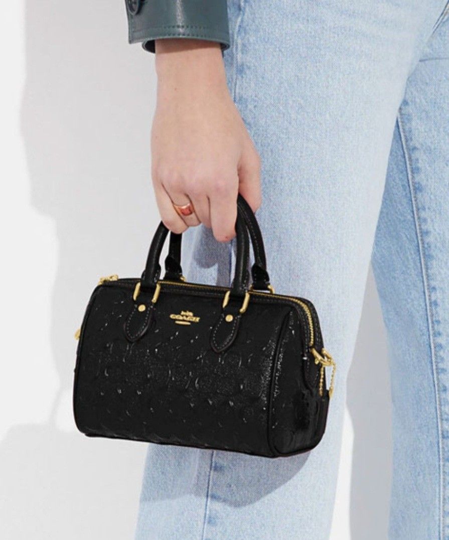 Preorder Coach mini rowan embossed crossbody bag*waiting time 10 to 12 ...