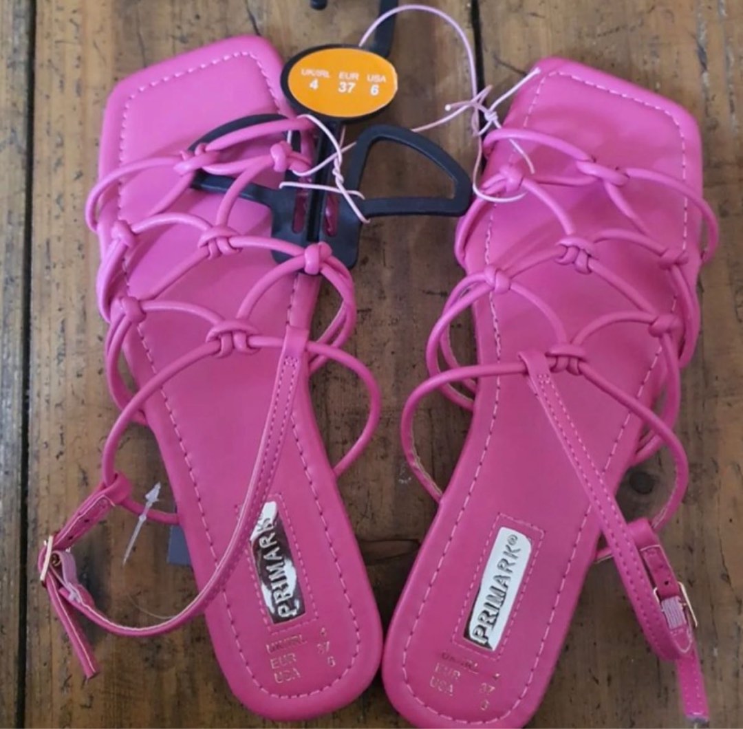 Primark Pink Sandals, Women's Fashion, Footwear, Flats & Sandals on ...
