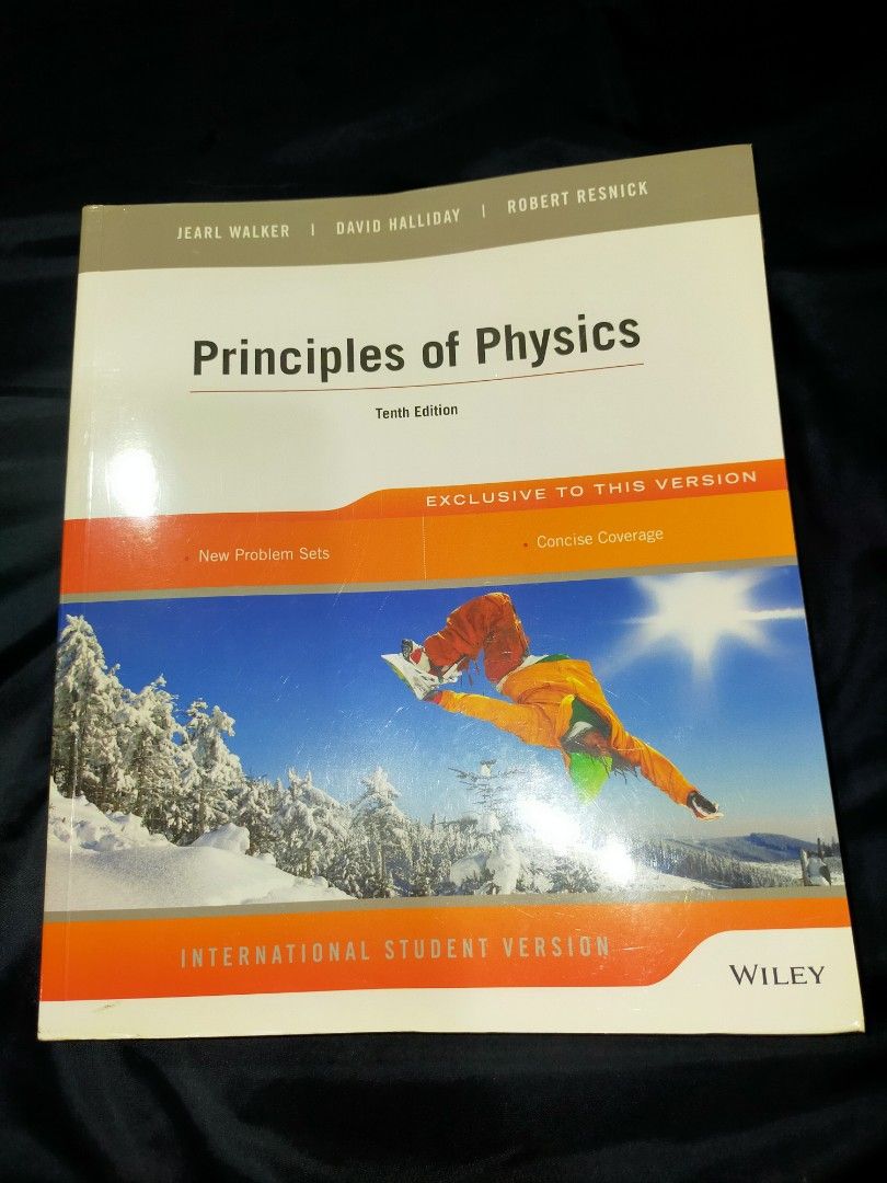 Principles of Physics 10th Edition by Halliday and Resnick (International Student Version ...