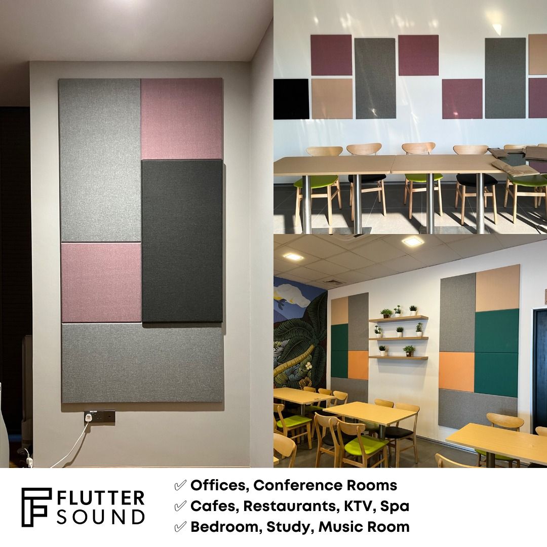 Acoustic Panels Fabric High Density Glass Fibre, Furniture & Home ...
