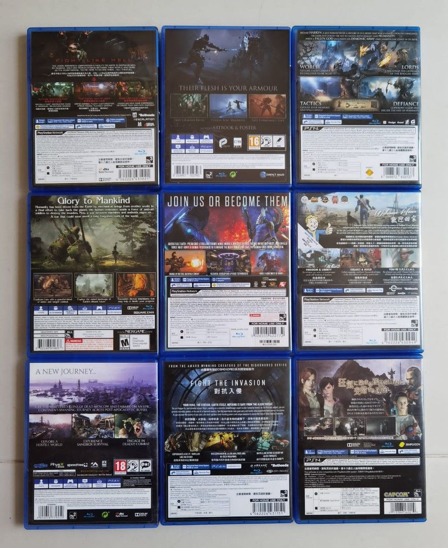 PS4 Games: DOOM Motel Shell Lords of the Fallen Nier Automata XCOM 2 ...