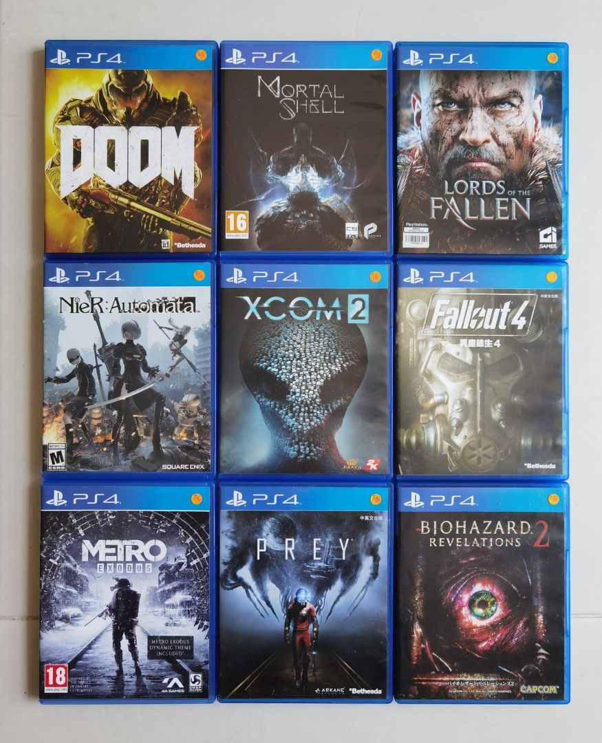 PS4 Games: DOOM Motel Shell Lords of the Fallen Nier Automata XCOM 2 ...