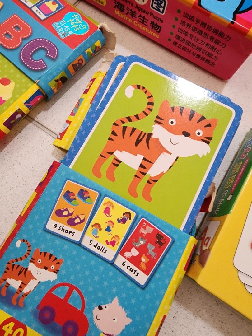 Puzzles and flash cards, Babies & Kids, Infant Playtime on Carousell