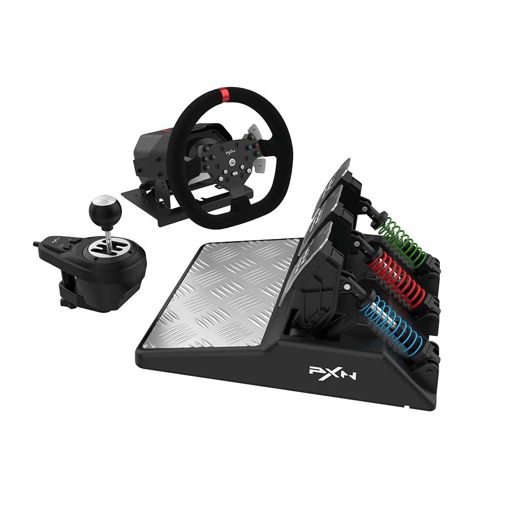 PXN V10 Force Feedback USB Racing Wheel, Video Gaming, Gaming ...