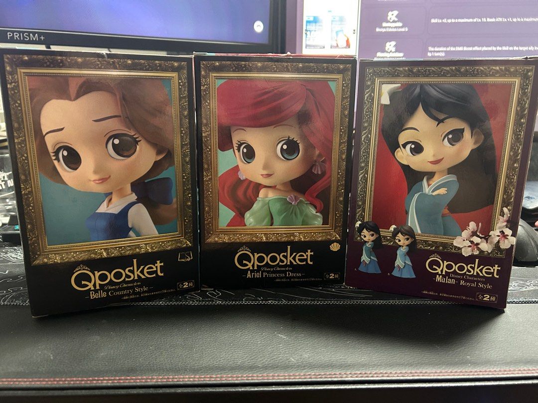 QPosket Disney Princess (Belle Ariel Mulan), Hobbies & Toys, Toys ...