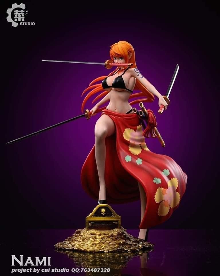 RESIN - PasaBuy (Back Order) - One Piece (OP) - Cai Studio - Nami (Santoryu) - POP Scale ...