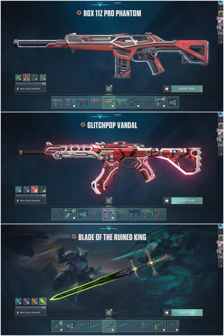 RGX BUNDLE+RUIN BLADE+GLITCHPOP PHANTOM/VANDAL, 17 PREMIUM+5 BP ...