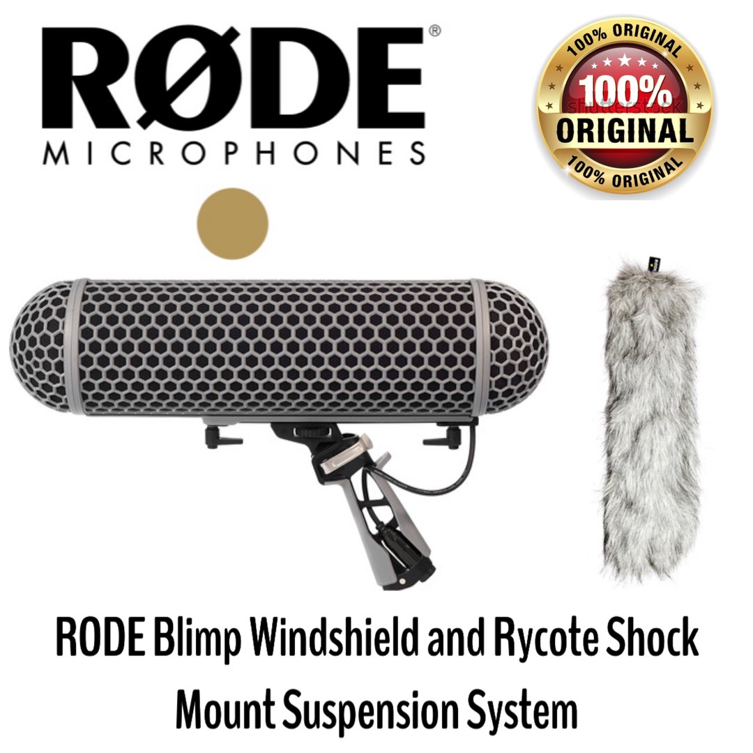 RODE Blimp Windshield and Rycote Shock Mount Suspension System for ...