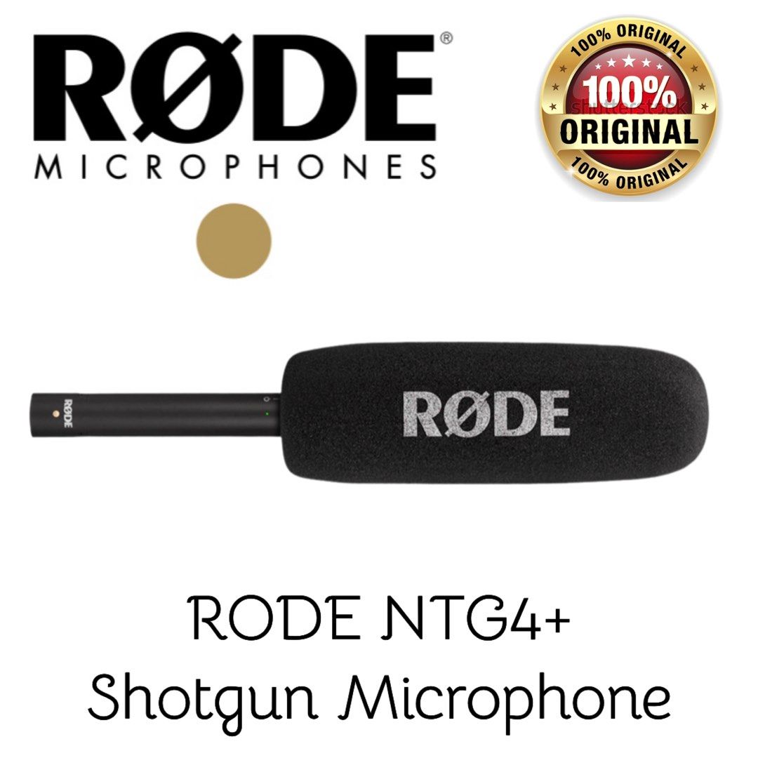 RODE NTG4+ Shotgun Microphone, Audio, Microphones on Carousell